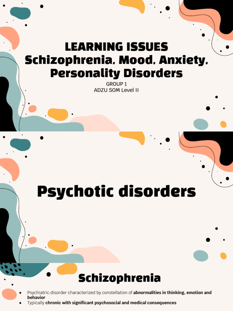 LI Schizo Mood Anxiety Personality | PDF | Personality Disorder | Panic ...