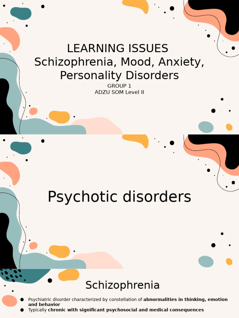 LI Schizo Mood Anxiety Personality | PDF | Personality Disorder | Panic ...