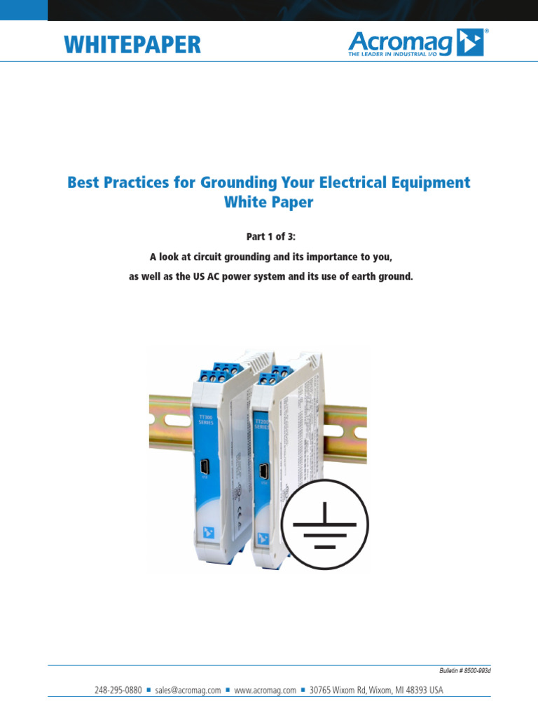Best Practices for Electrical Grounding | PDF | Mains Electricity | Alternating Current