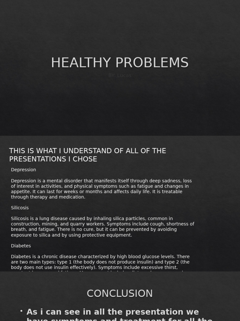 Healthy Problems | PDF