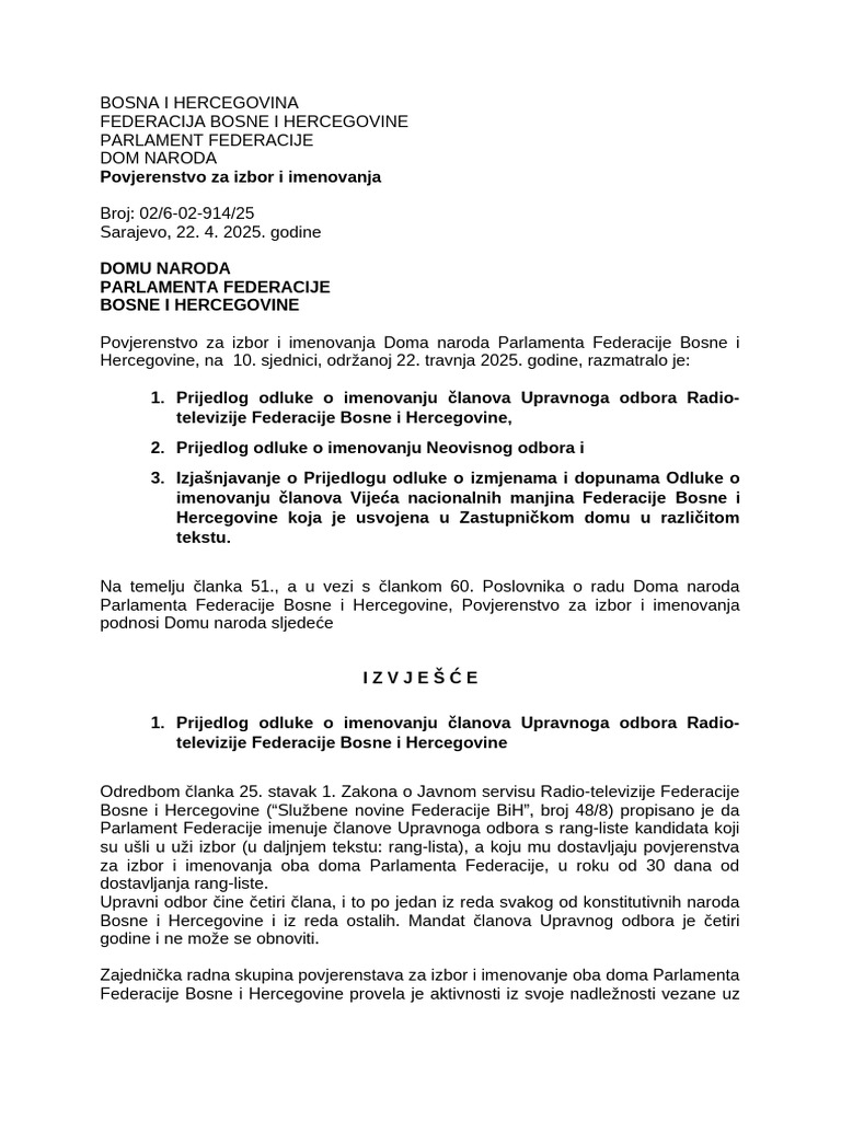 Izvjestaj-10-sj. - HRV. | PDF