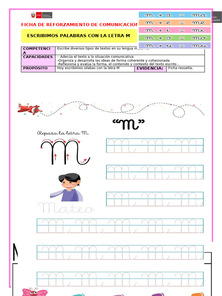 Ref Com La Letra M | PDF