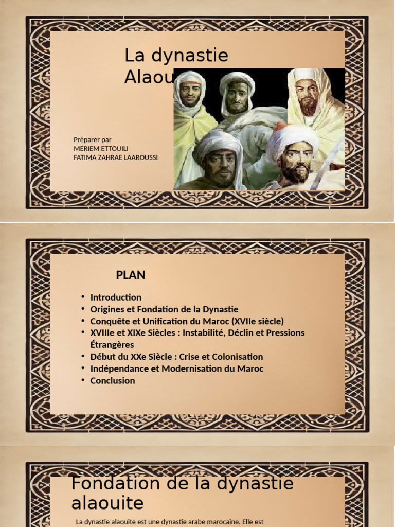 Histoire de la dynastie alaouite au Maroc | PDF | Maroc