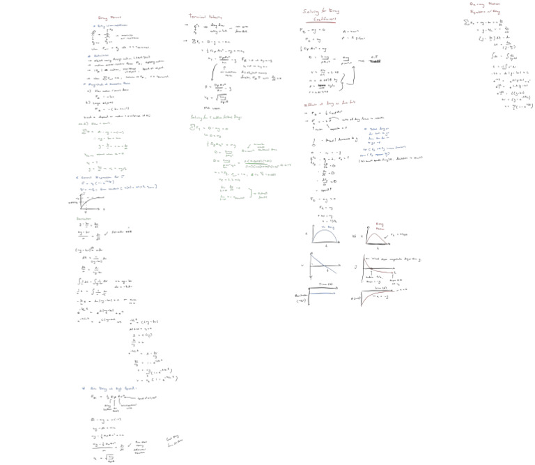 Drag Forces NOTES | PDF