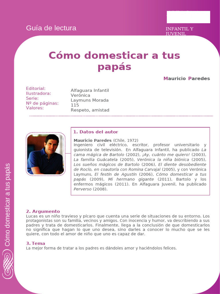 Como Domesticar A Tus Papas | PDF