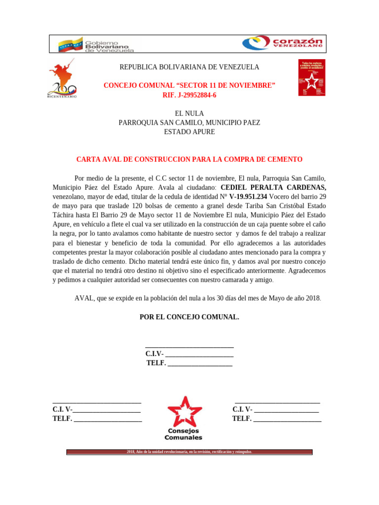 Carta Aval | PDF | Venezuela