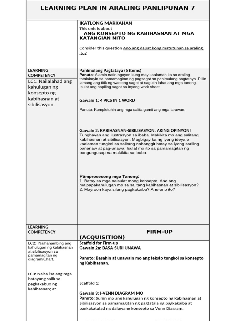 Ulp AP 7 (3rd Quarter) | PDF