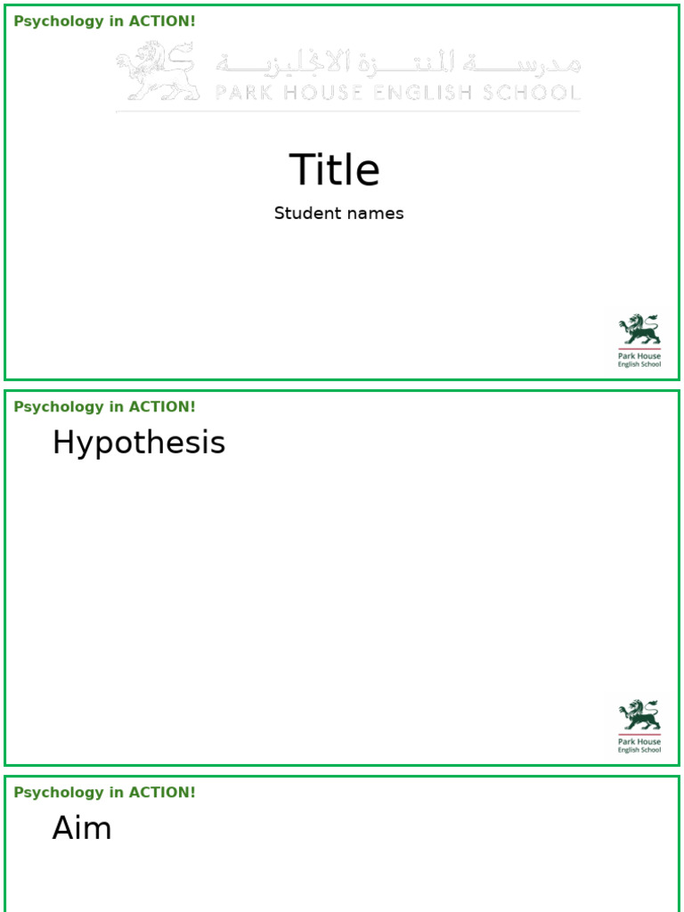 Independent Research Project Presentation Template (1) | PDF