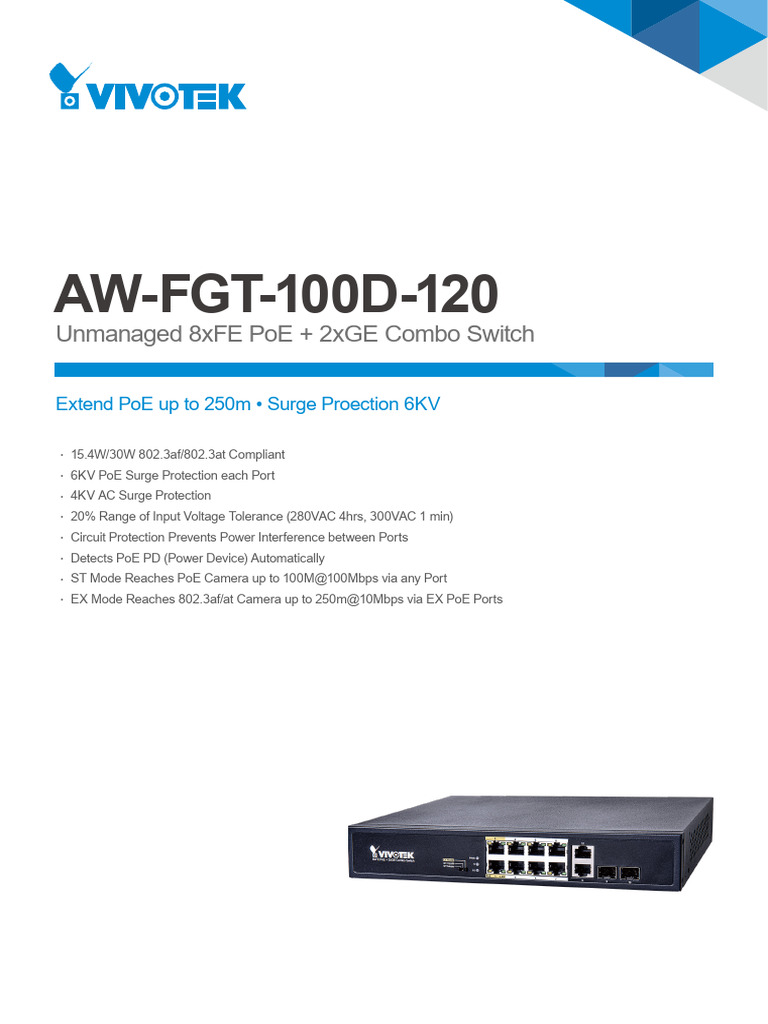 Aw FGT 100d 120datasheet - en | PDF | Computer Engineering | Data Transmission