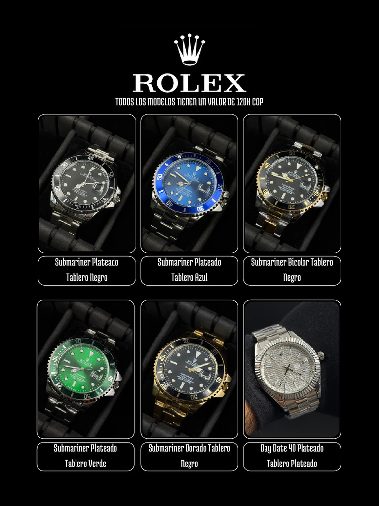 Modelos de Relojes de Lujo 120K COP | PDF
