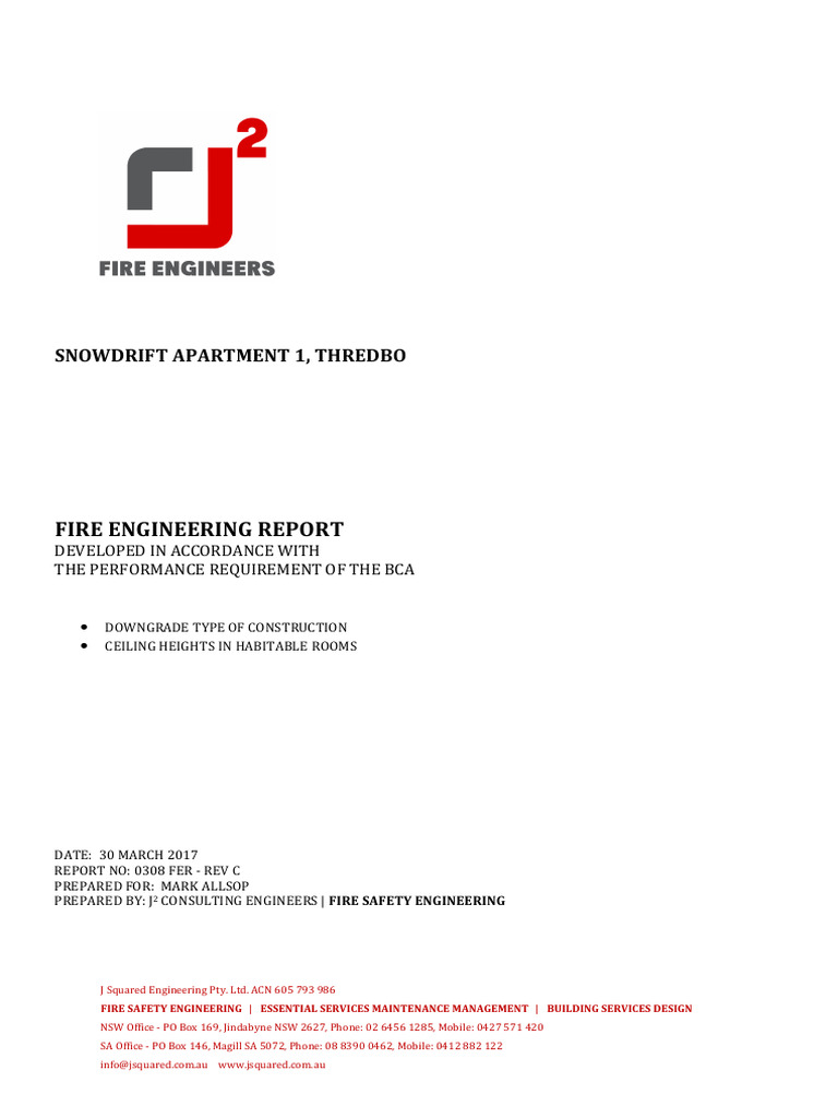 JSquared Fire Engineering Report 0308 REV C FINAL 30 03 2017 | PDF ...