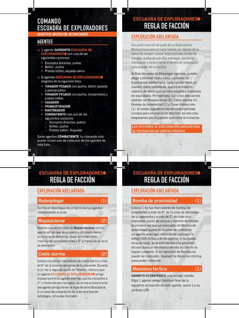 Escuadra de Exploradores Deck Duplex Letter R1.4.0 | PDF