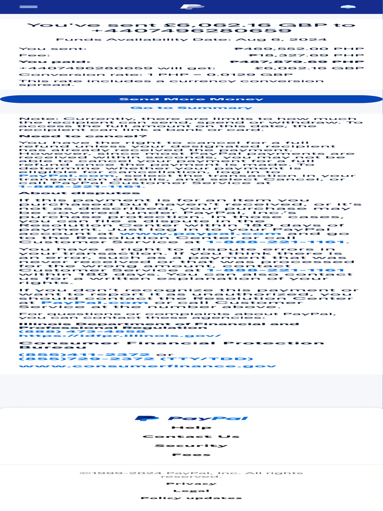 PayPal Send Money Success 2 | PDF | Pay Pal | Banking