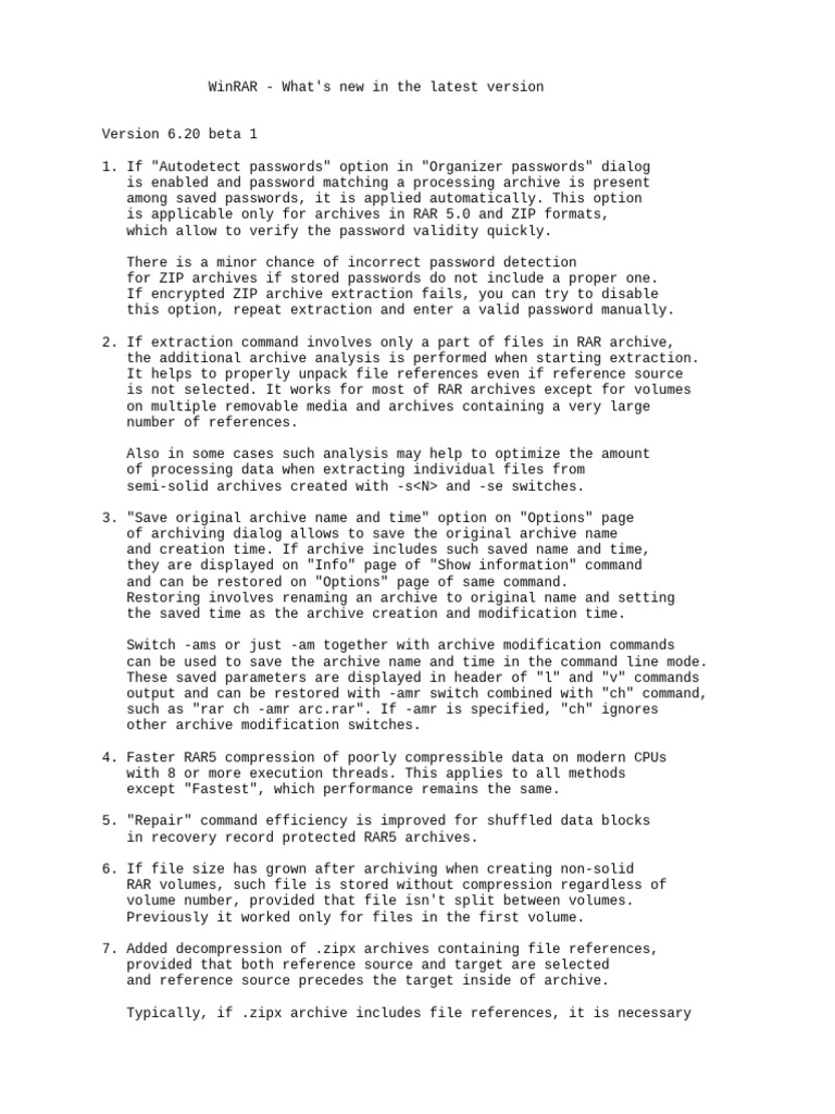 Whats New | PDF | Zip (File Format) | Computer File