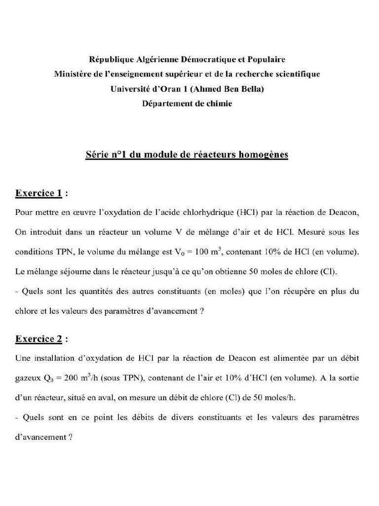 Fiche TD n1 | PDF