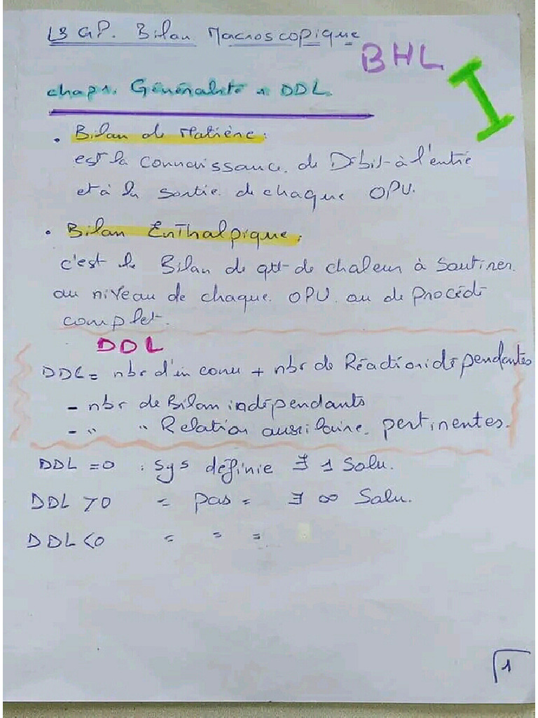 Résumé2 Bilans Macroscopique | PDF