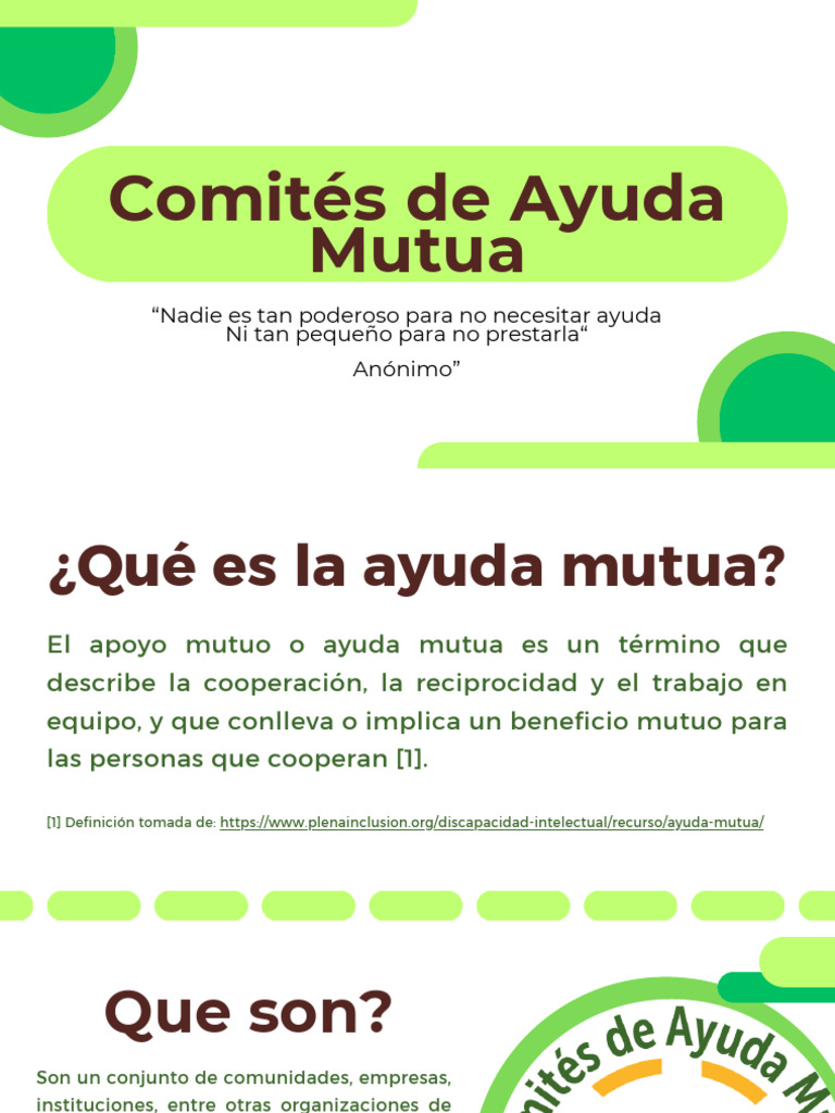Definición y Principios de Ayuda Mutua | PDF | Economias