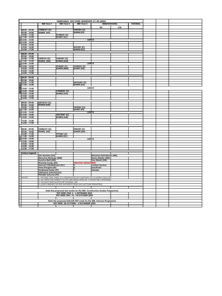 2024 Semester 2 Test Week 1 | PDF