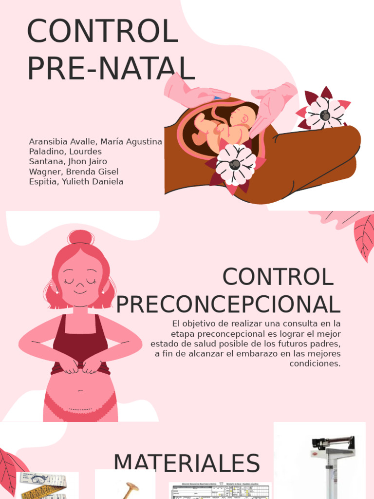 Control Prenatal y Preconcepcional | PDF | El embarazo | Salud pública