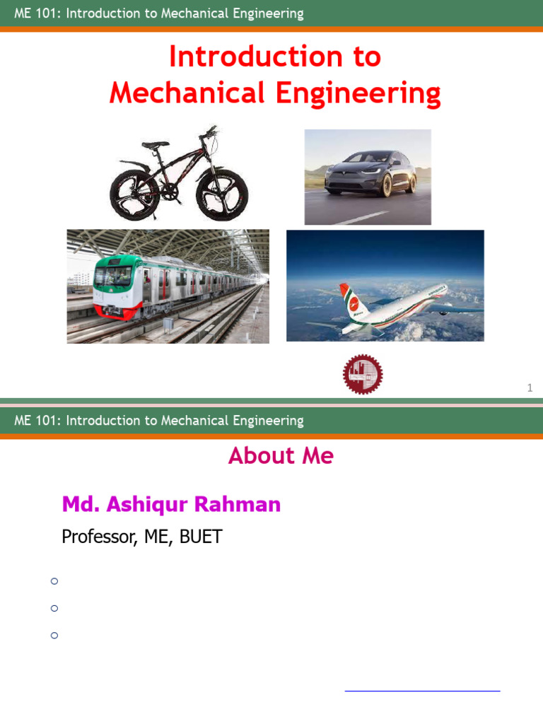 Intro to Mechanical Engineering 101 | PDF | Engineering | Mechanical ...