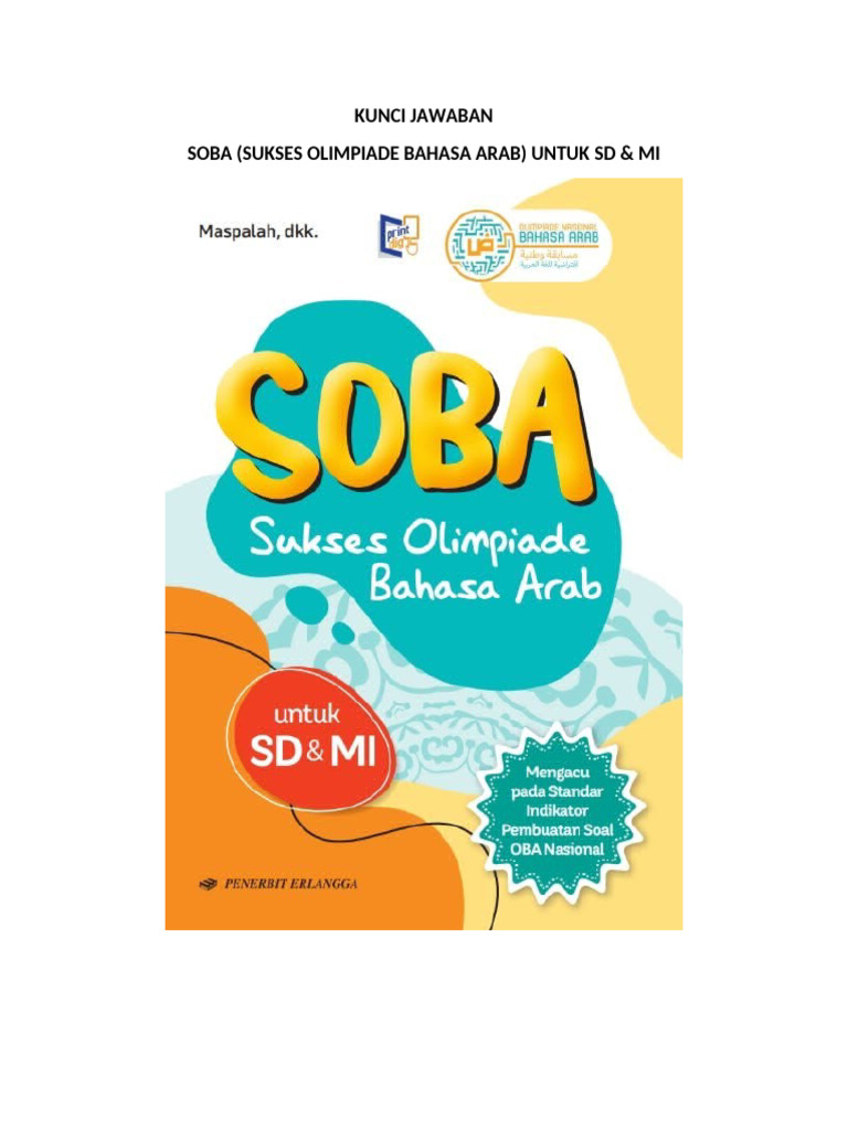 Kunci Jawaban SOBA SD & MI | PDF