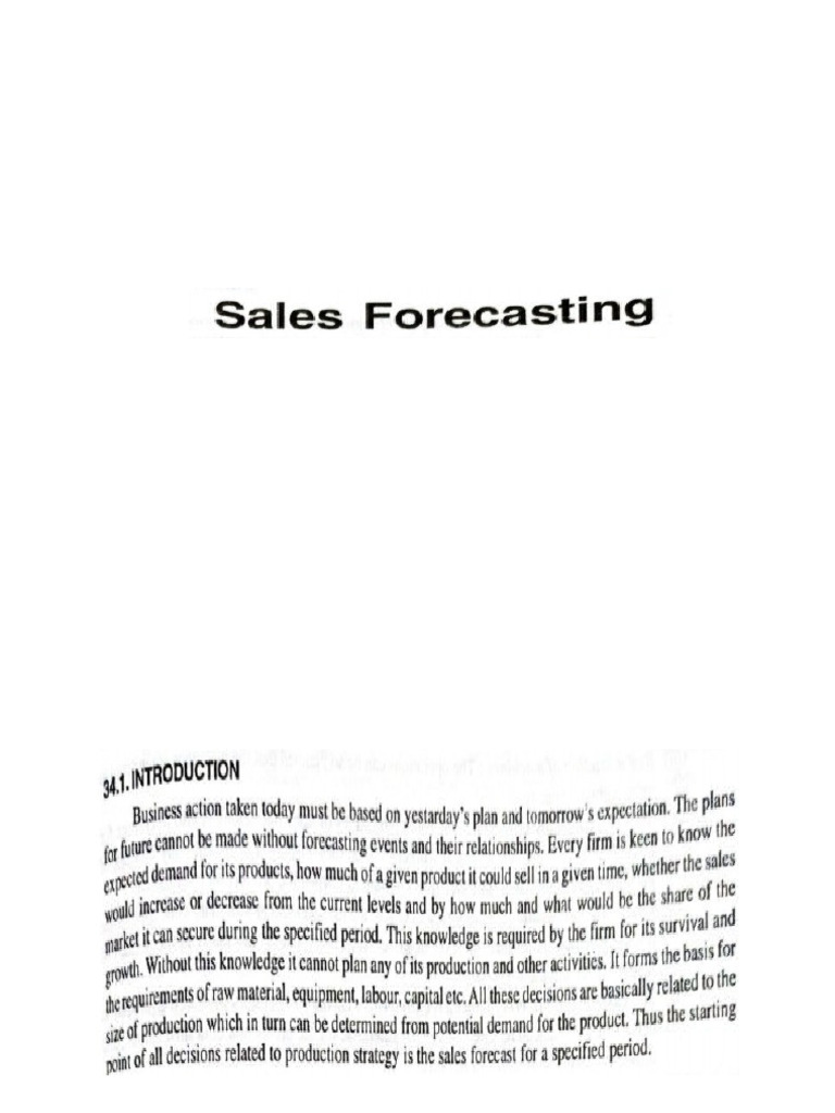 Forecasting | PDF