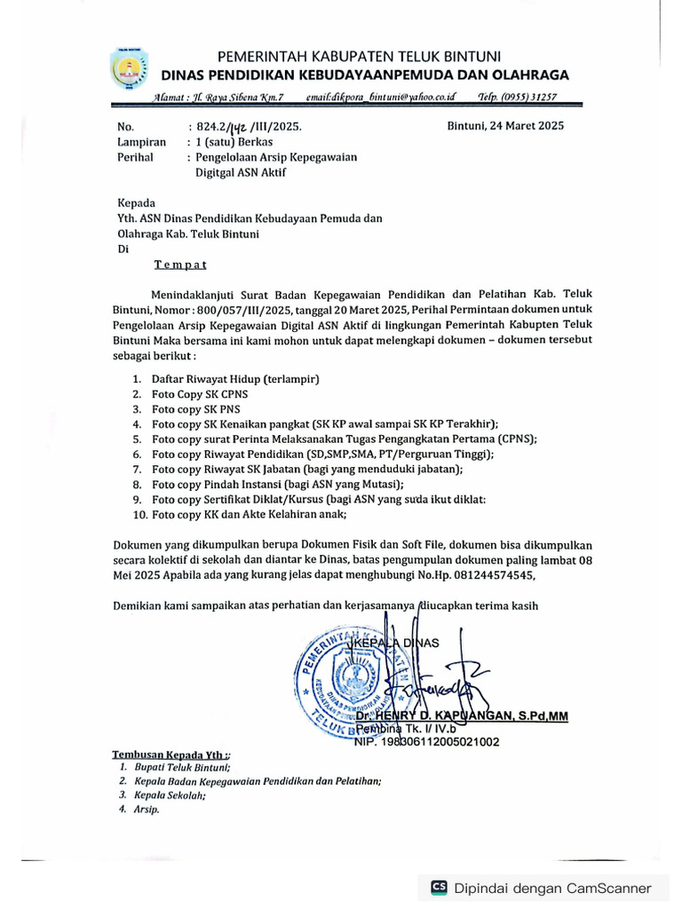 Format Arsip Digital ASN/PNS | PDF
