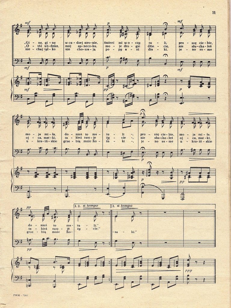 KOZAK Nuty SAB | PDF