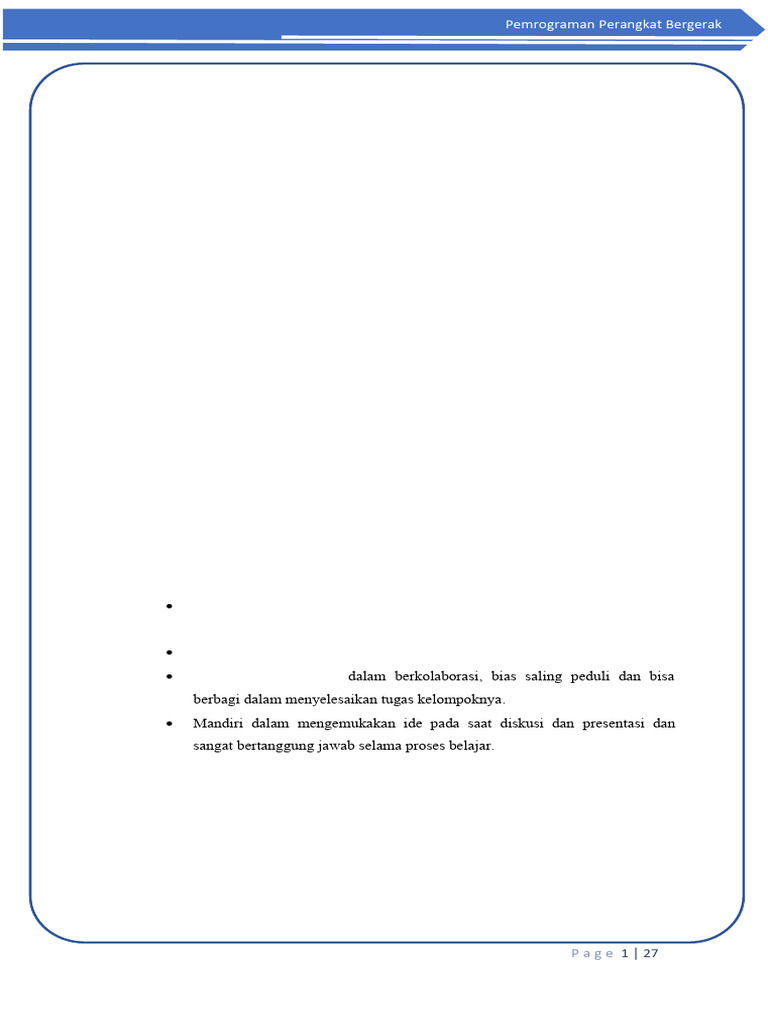 Modul Pemrograman Perangkat Bergerak | PDF