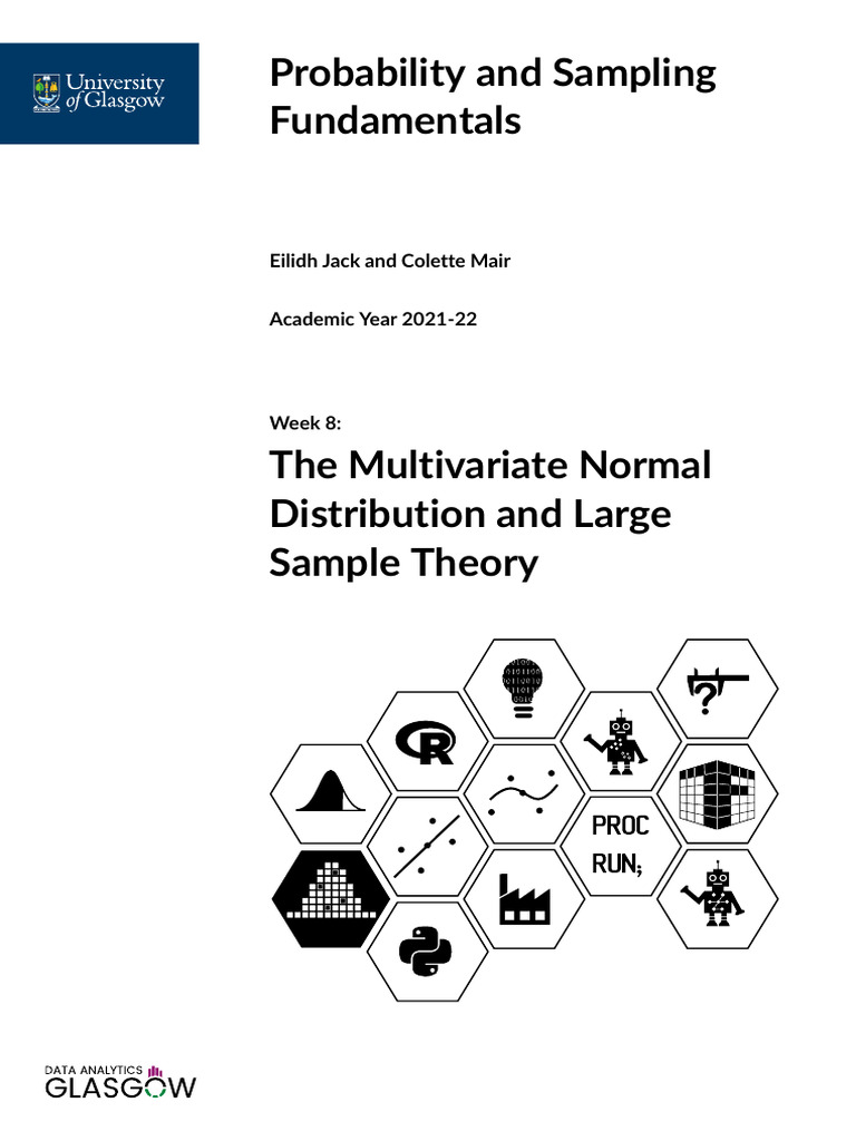 PSF - Week8 - Samp - pdf-BIVARIATE NORMAL DISTRIBUTION | PDF | Vector ...