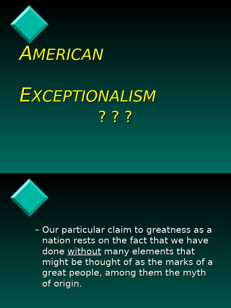American Exceptionalism | PDF | Treaty | George W. Bush
