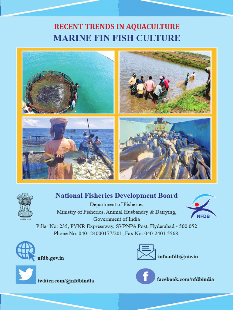 Marine Fin Fish Culture in India | PDF | Marine Biology | Fish