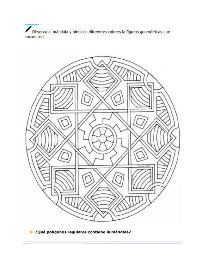 Mandala de Matematicas - 081054 | PDF