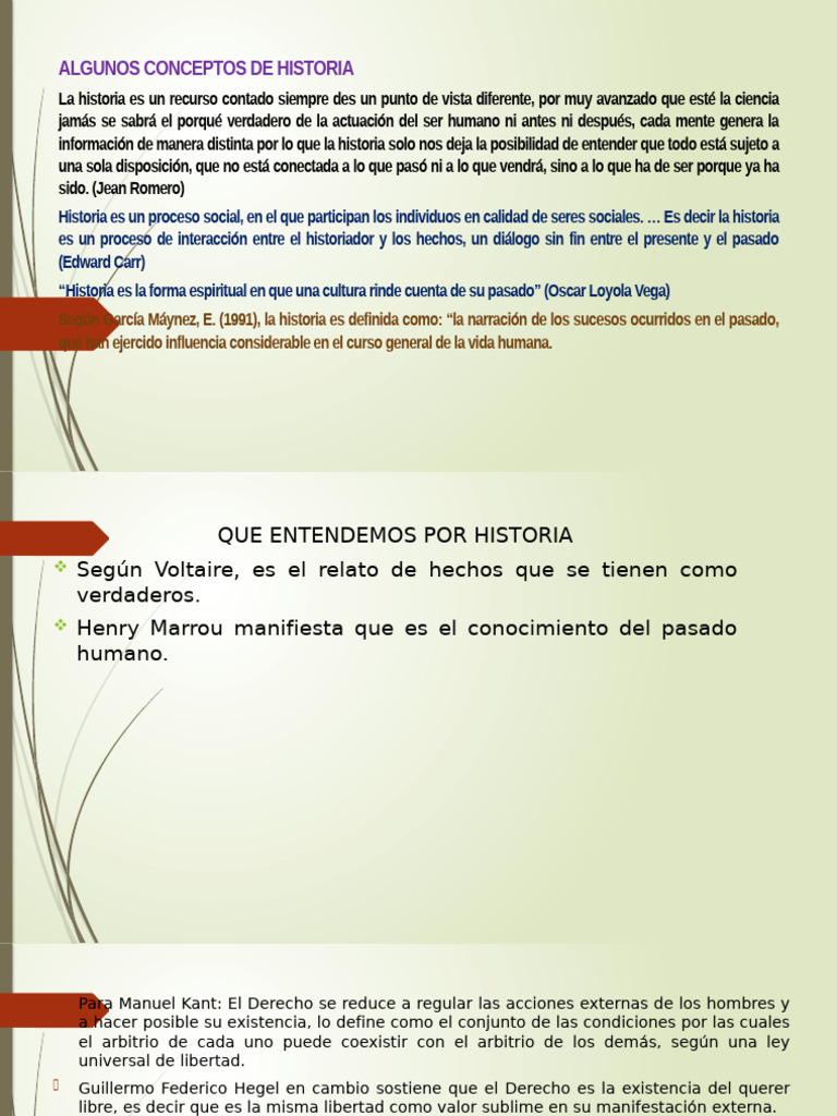Presentación - Conceptos de Historia | PDF | Conocimiento | Derechos humanos