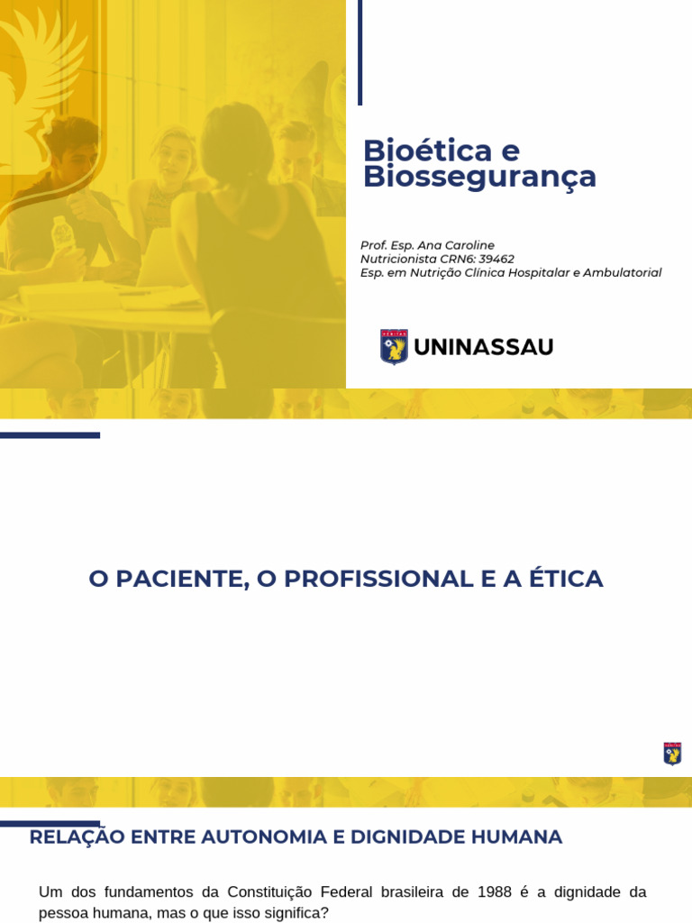 Bioética: Autonomia e Dignidade Humana | PDF | Clonagem | Dor