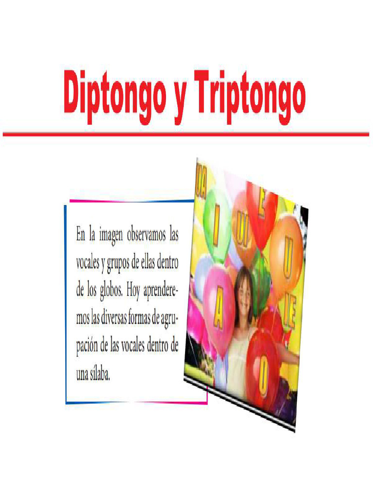 Diptongo - Triptongo | PDF