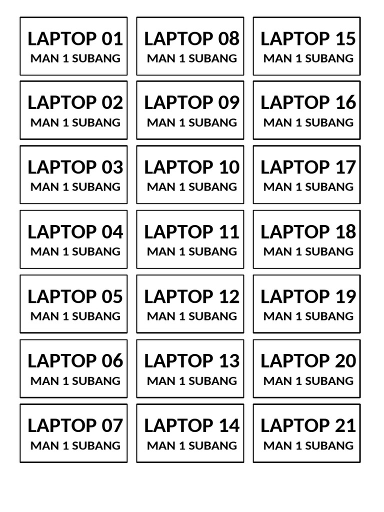 Stiker Laptop | PDF