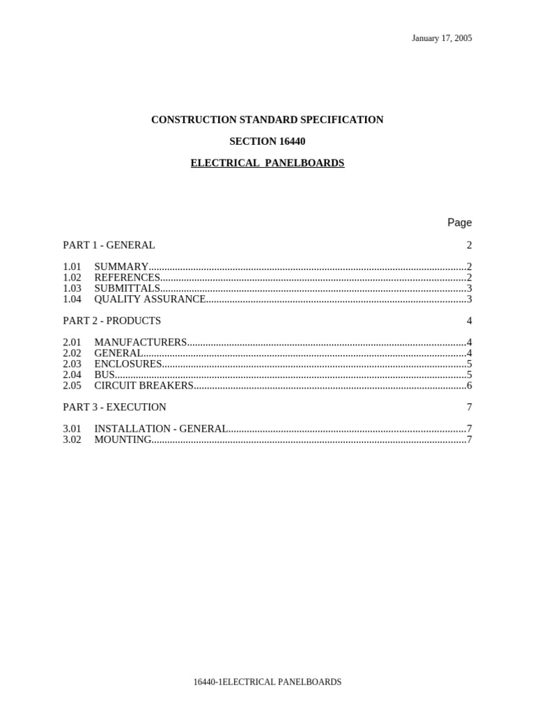 Electrical Panelboards 0105 | PDF | Electrical Wiring | Power Engineering