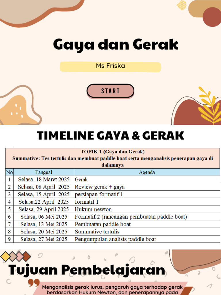 Gaya Dan Gerak 1 | PDF