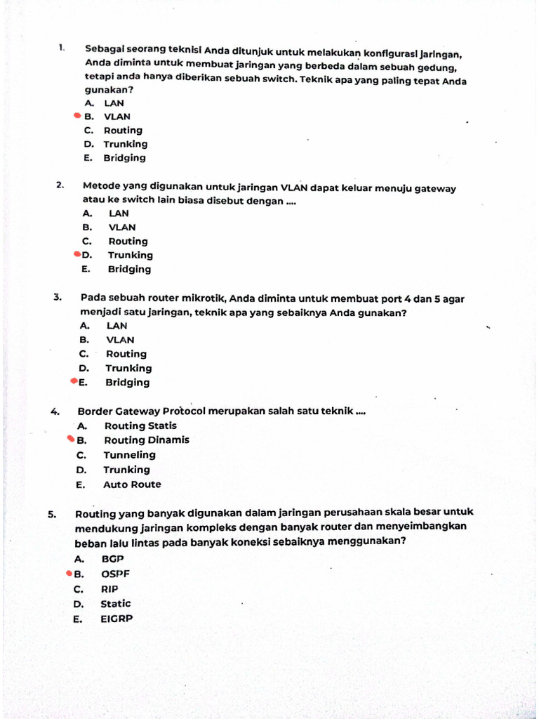 Soal TKJ | PDF