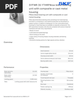 SKF SY 508 M Pillow Block Specs | PDF | License | Bearing (Mechanical)