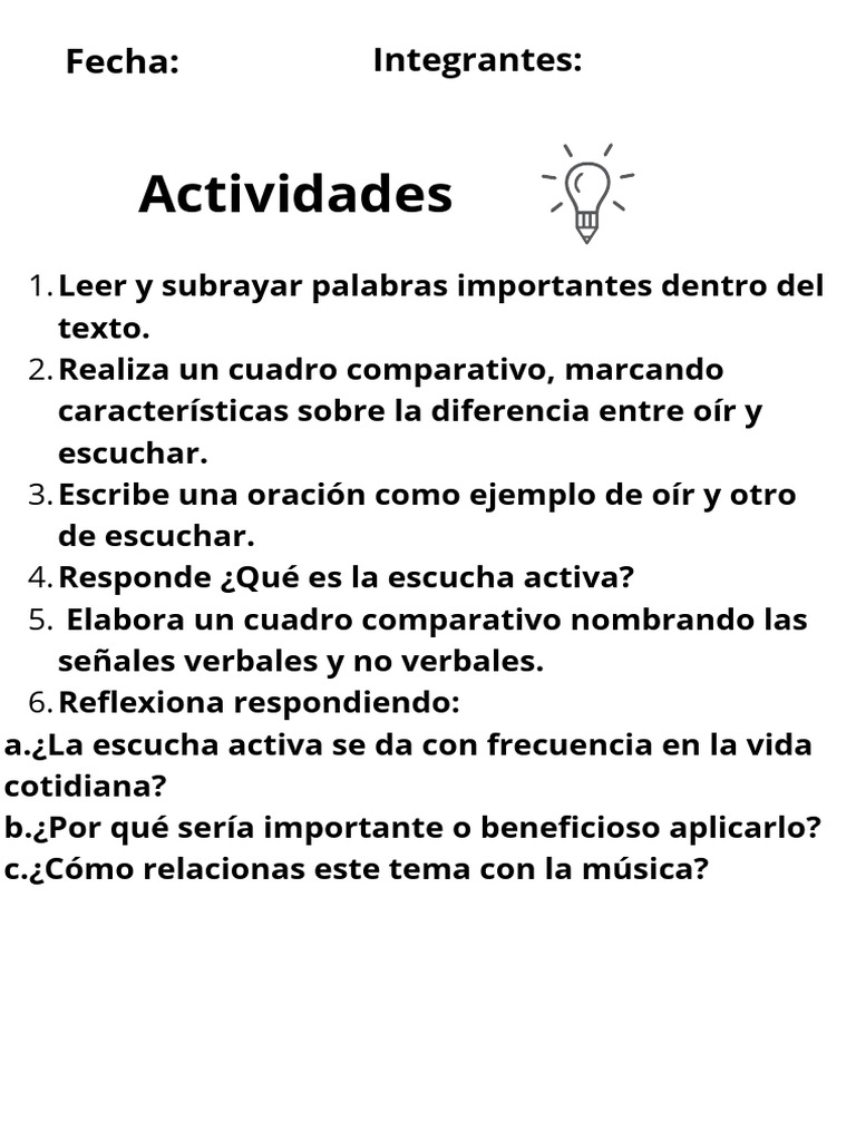 ESCu Actividades | PDF