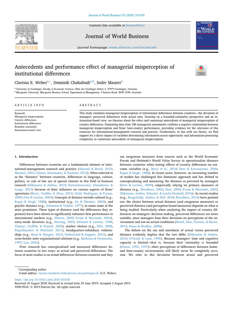 8-Antecedents and performance effect of managerial misperception of ...