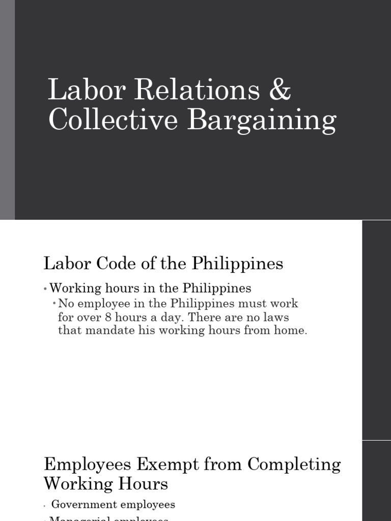 Mod 8 - Labor-Relations-Collective-Bargaining | PDF | Employment | Labour Law
