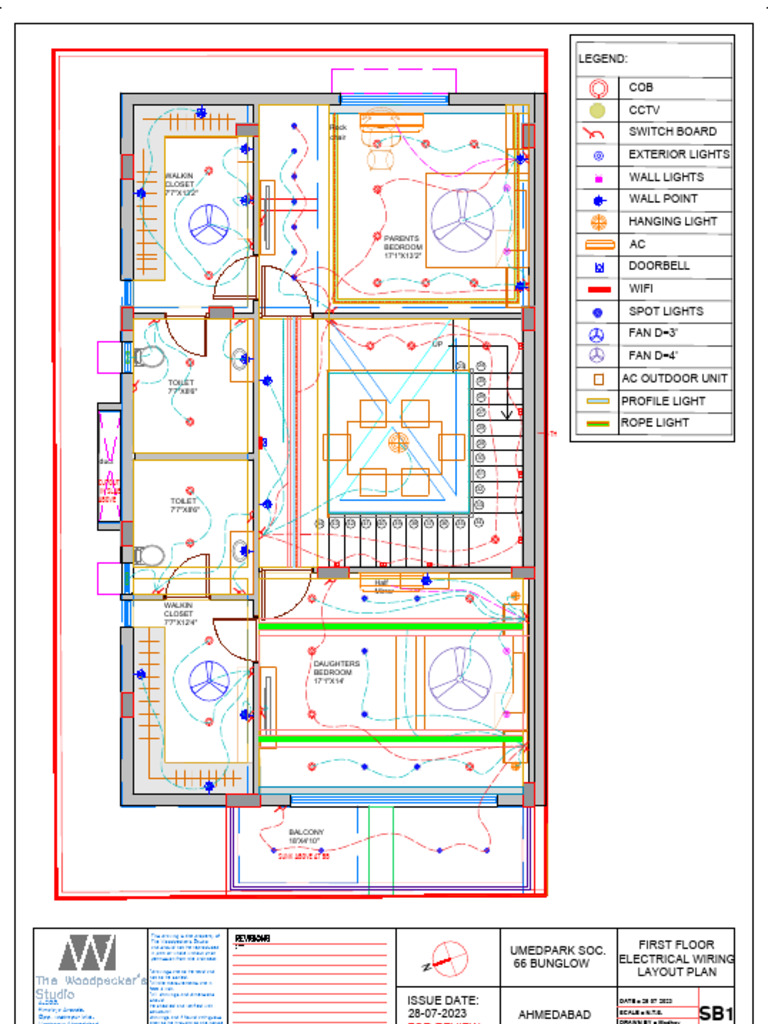 First Floor Electrical Layout Plan | PDF
