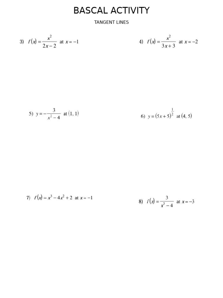 BASCAL ACTIVITY | PDF