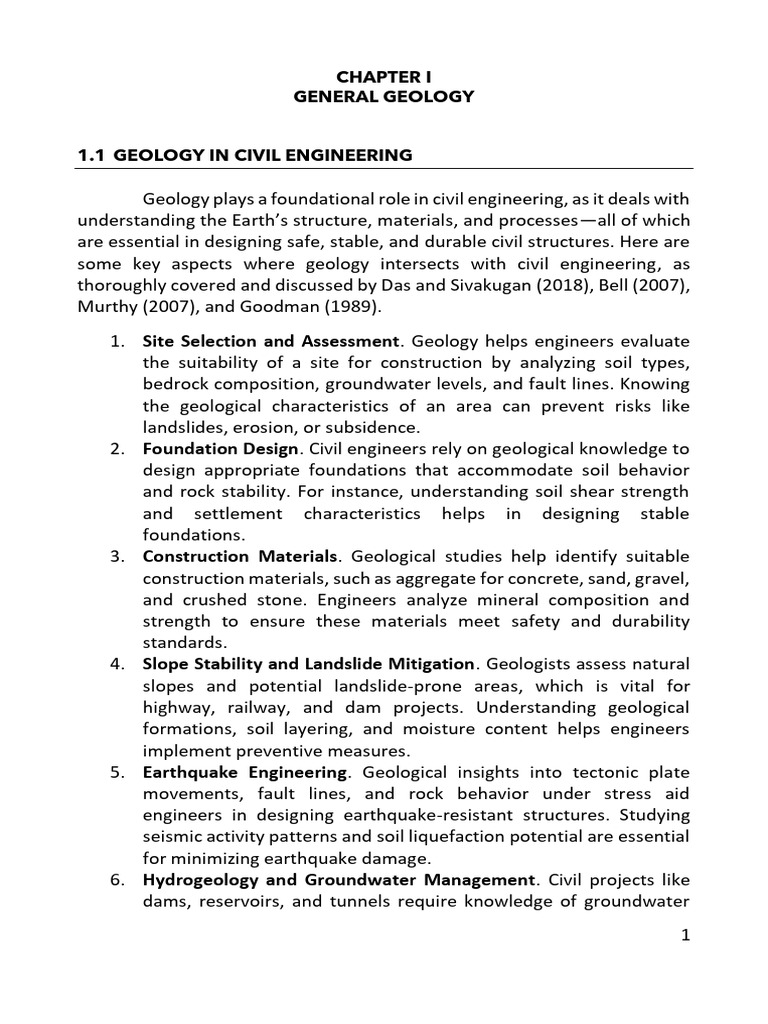 Geology's Role in Civil Engineering | PDF | Plate Tectonics | Weathering