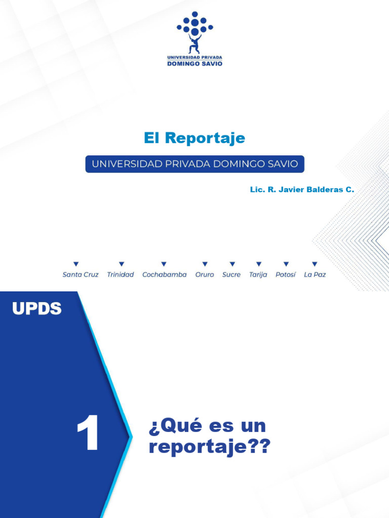 El Reportaje | PDF | Periodismo | Información
