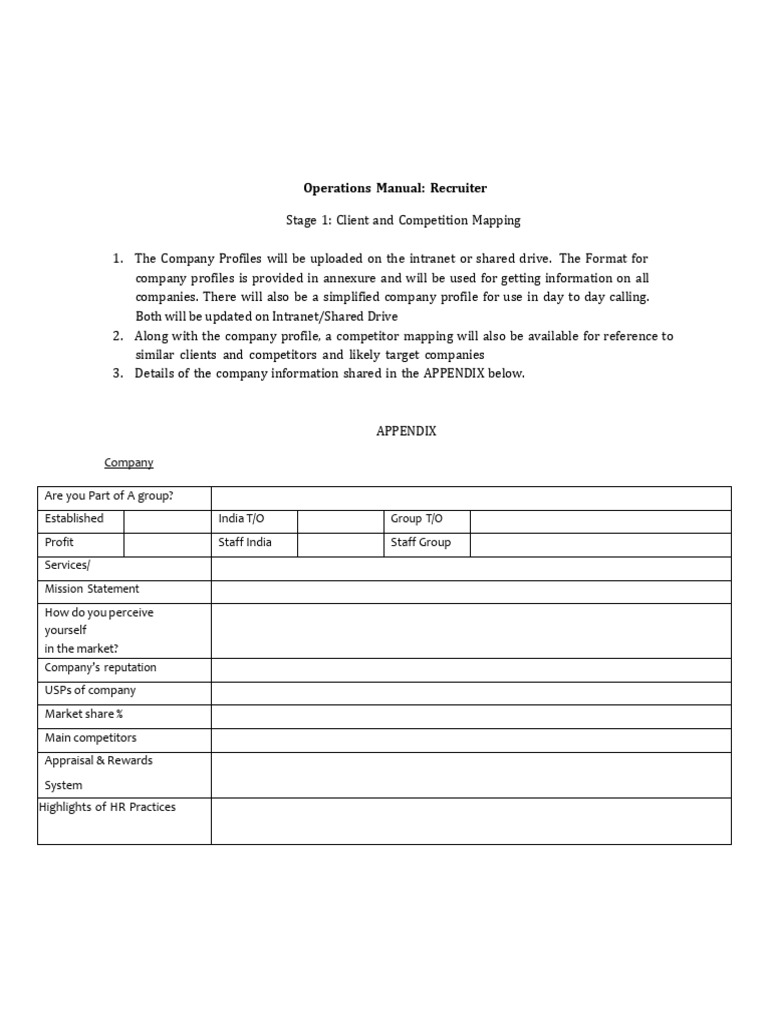 Stage I_Client and Competition Mapping | PDF | Innovation | Social ...