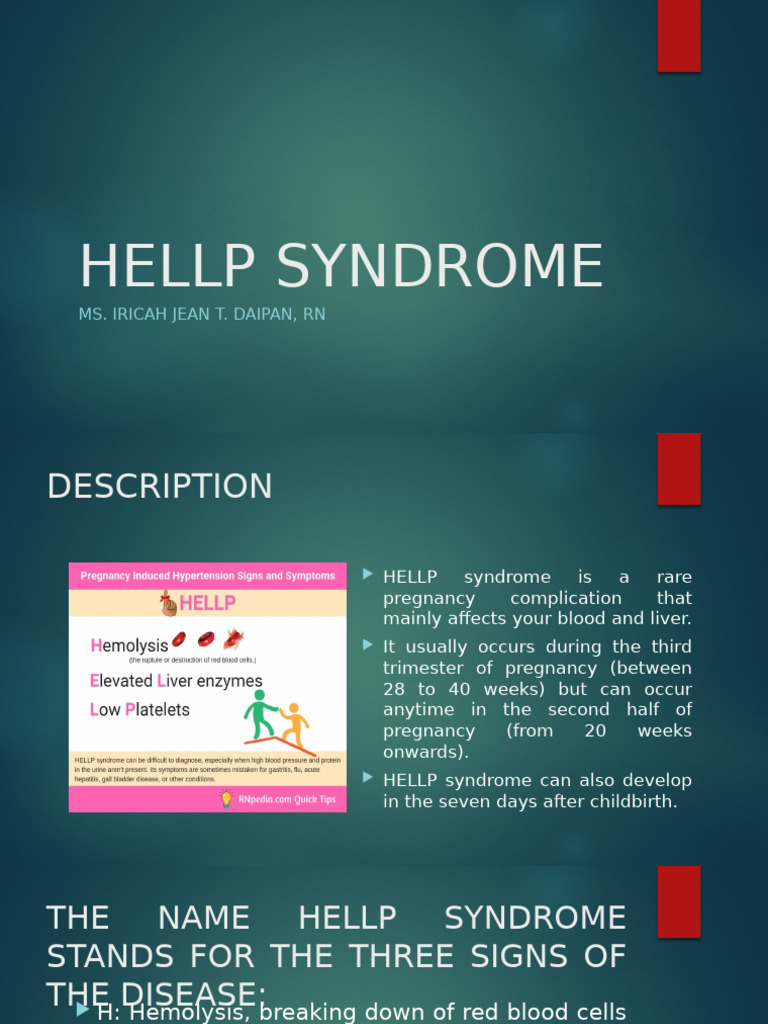 Hellp Syndrome | PDF | Blood | Medical Specialties